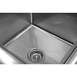 Kratos 29N-007-Commercial NSF 1 Compartment Sink - 18"Wx18"Lx12"H Bowl Size - 18-Gauge Stainless Steel