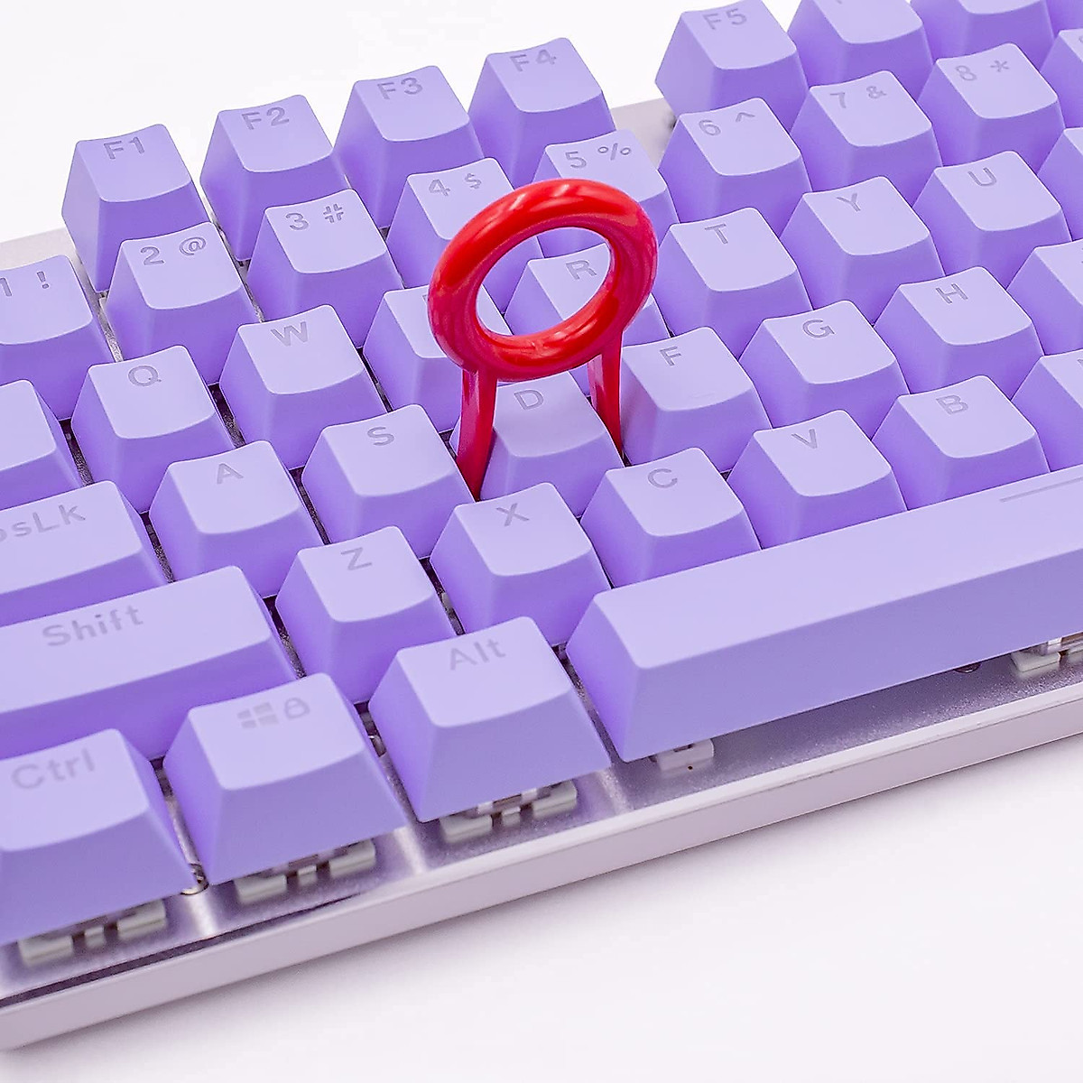 Granvela ABS Keycaps Set for Mechanical Keyboards, 104 Keys | for RGB Backlit | ANSI US-Layout | Campatible with 100% 75% 65% 60% MX Keyboard- Purple