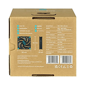 Iceberg Thermal IceGALE Silent PWM 120mm (Black) 3-PACK Quiet Optimized Airflow 4-Pin