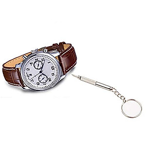 Eyeglass Screwdriver, Maserfaliw 3in1 Mini Sunglasses Eyeglass Phone Watch Repair Keychain Screwdriver Kit Tool - Silver, Home Essential Tools, Holiday Gifts.