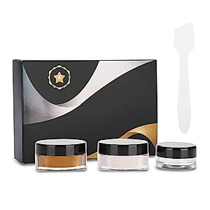 Waterproof Tattoo Cover-Up Makeup Set, Tattoo Skin Cover Concealer Cream for Dark Spots, Scars, Vitiligo, And More - Tattoo Cover-Up Makeup - Use on Body, For Legs