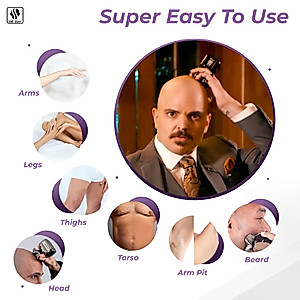 Skull Shaver Pitbull Diamond PRO Head & Face Shaver:Holiday Gift for Men, Electric Razor for Men, with Travel Case & Baby Beast Trimmer, Waterproof Bald Head Shaver and Cordless