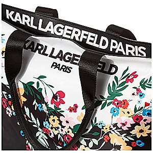 Karl Lagerfeld Paris Amour Tote, BLK/WHT Floral