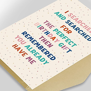 Cheeky Birthday Card for Him Her, Funny Birthday Card for Husband Wife, You Already Have Me Card