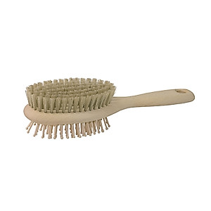 Redecker Natural Pig Bristle Dog Brush with Waxed Beechwood Handle, 9-1/4-Inches