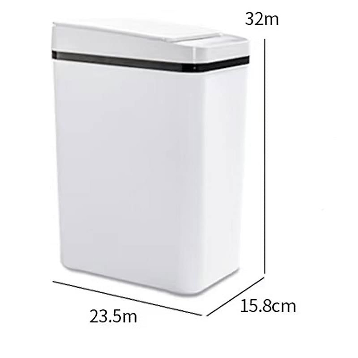 XBWEI Smart Trash Can for Bathroom Kitchen Automatic Wastebasket Waterproof Trash Waste Bins