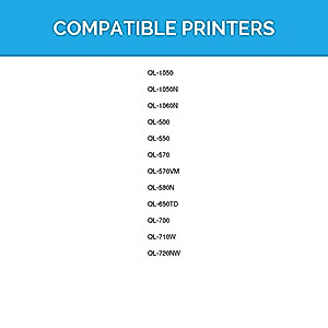 LD Products Compatible Address Label Replacement for Brother DK-1201 1.1 in x 3.5 in (400 Labels, 6-Pack) for use in P-Touch QL Label Makers: 1050, 1050N, 1060N, 500, 550, 570, 570VM, 580N, and 650TD