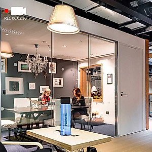 Hidden Spy Camera, Full HD Water Bottle Portable Camera, Video Recorder Support Motion Detection for Home, Office-No WiFi Needed (Blue)