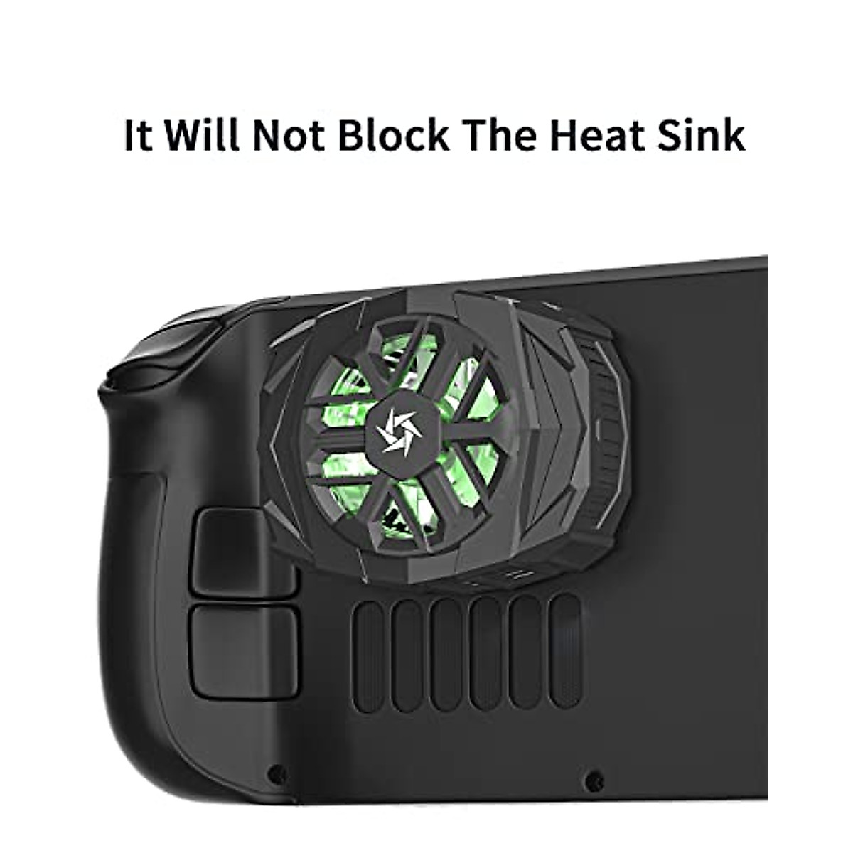 YIGORN Steam Deck Fan Cooler,Steam Deck Heatsink,Valve Steam Deck Radiator Upgrade,Cooling Stand Dock,Advanced Accessories Smartphone/Pad/Nintendo Switch Semiconductor Cooling Technology