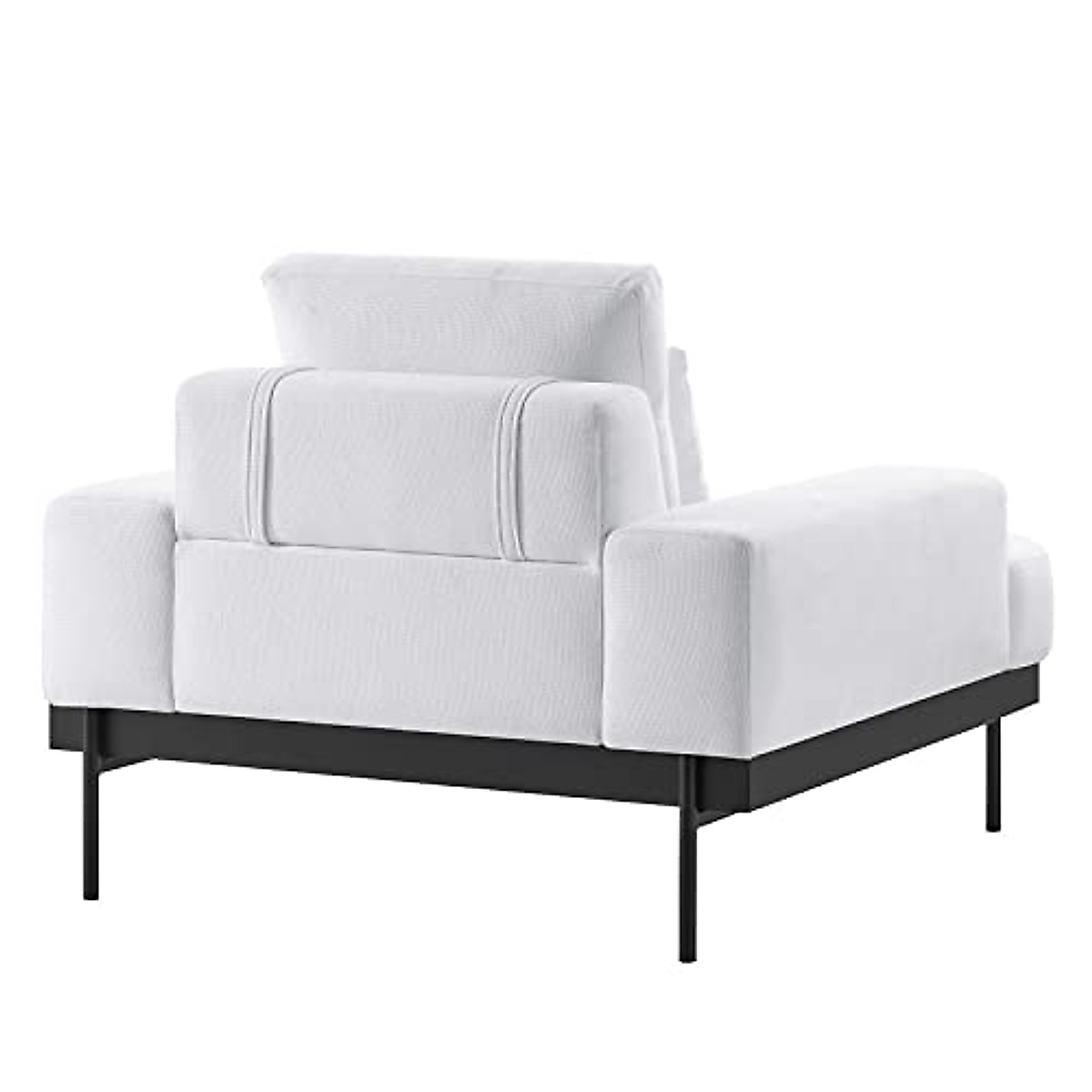 Modway Proximity Modern Fabric Upholstered Accent Armchair in White