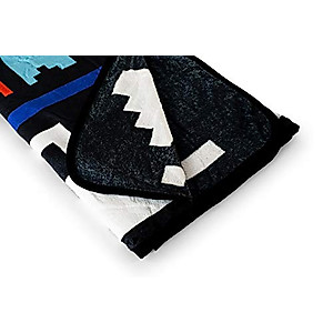 JUST FUNKY Pac-Man Game Over Throw Blanket | 45 x 60 Inch Soft Fleece Blanket