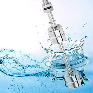 Float Switch Water Level Sensor, Stainless Steel Double Ball Fish Tank Liquid Float Switch Water Level Controller for Water Tank, Pool, Sink, Fish Tank, etc(4 Size)(150mm)