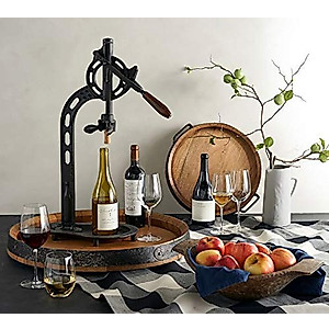 Wine Barrel Head Lazy Susan by Wine Barrel Creations