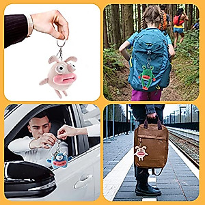 Furvana 6 Inch Lovely Rabbit Animal Stuffed Doll Plush Toy Keychain Key Holder Bag Pendant, Carnival Prizes for Kids, Valentine Gifts Toys