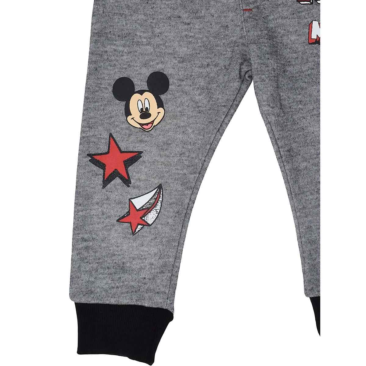 Disney Mickey Mouse Toddler Boys 2 Pack Pants Black/Gray 3T