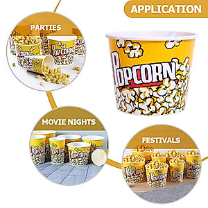 NOLITOY Popcorn Box 10pcs Popcorn Bucket Cardboard Child Pp Food Popcorn Holders