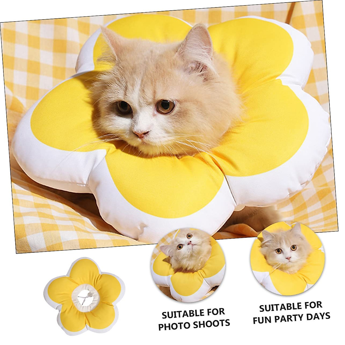 DOITOOL Collar Tarpaulin Headgear The Flowers