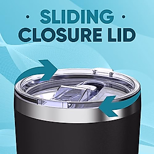 shop4ever Promoted to Uncle Est. 2025 Tumbler Insulated Tumbler 20 oz. with Lid, Stainless Steel Cups Travel Coffee Mug New Uncle Baby Announcement Gift (Black)