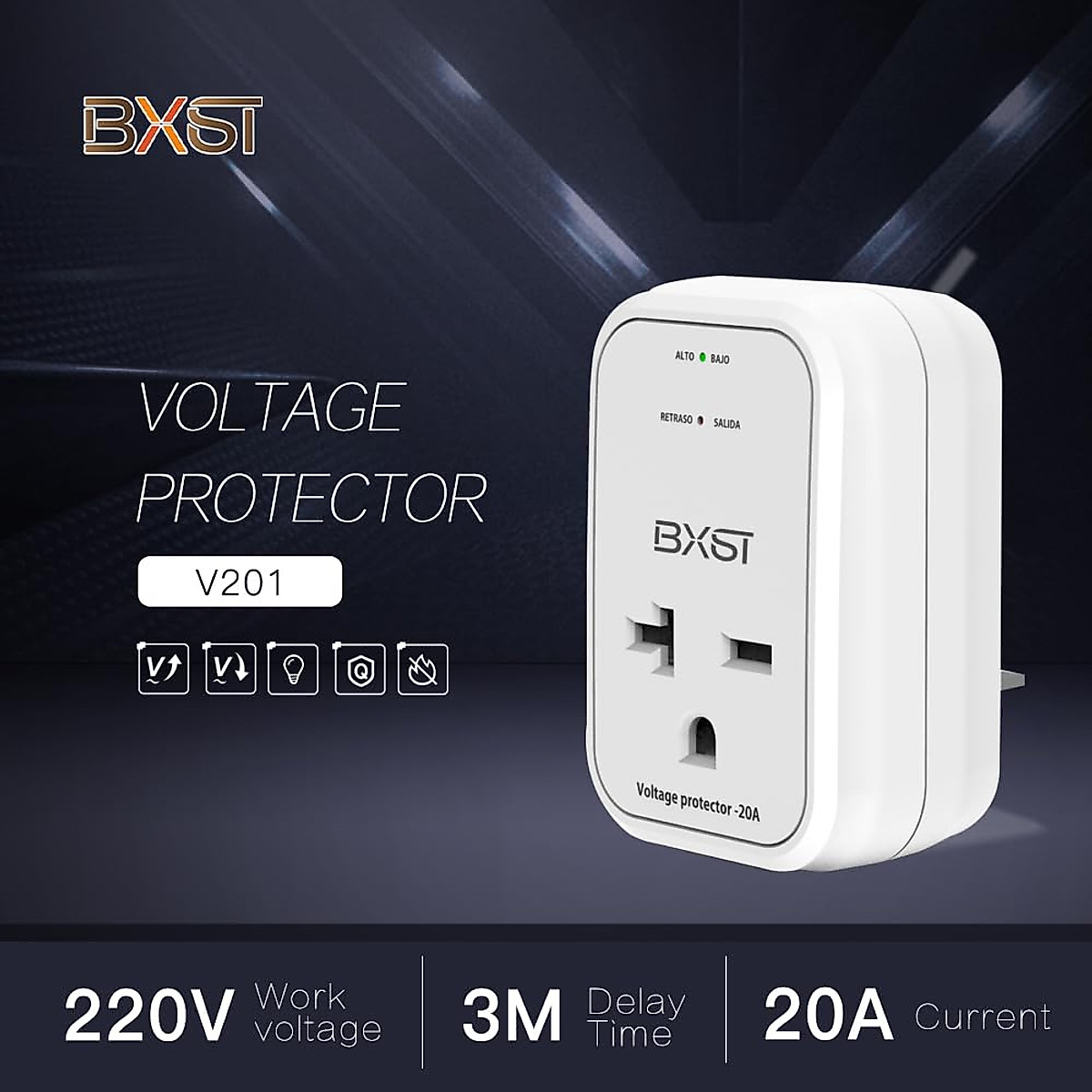 BXST 220V Surge Protector | Protect Home Appliances