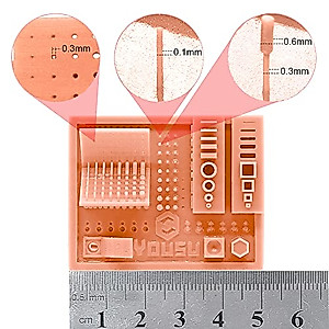 YOUSU iForm 183 Water-Washable Low Odor LCD 3D Printer Resin UV-Curing 405nm 3D Resin Suitable for Mono Screen and RGB Screen High Resolution 3D Printing Liquid Red Wax Color 1000g