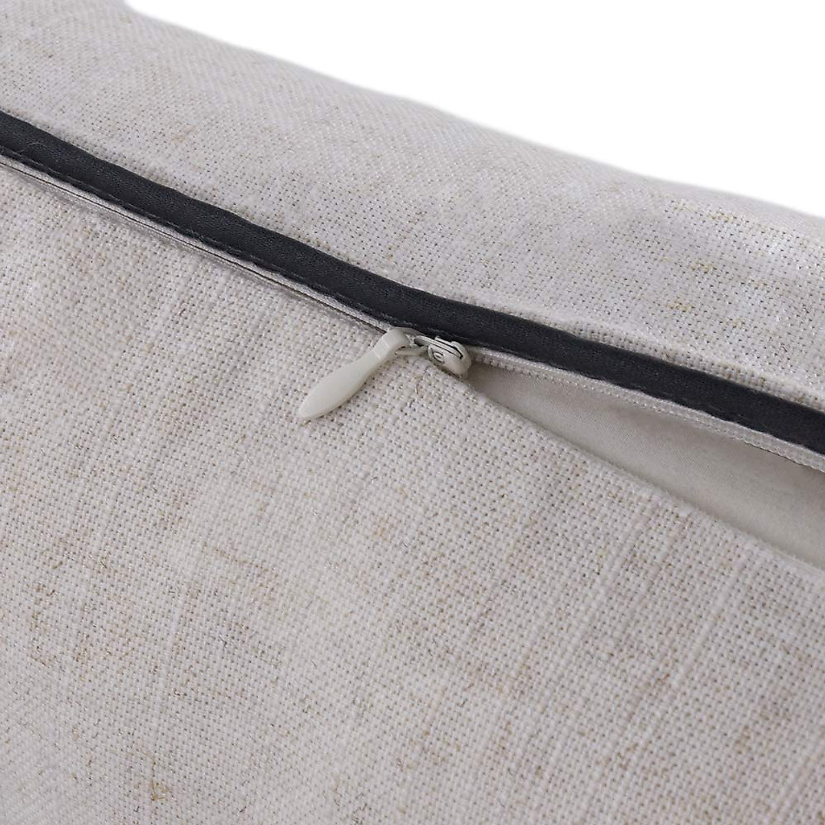 JWH Sheep Throw Pillow Cover Decorative Rectangle Cushion Cover Applique Accent Pillow Case Handmade Pillowcase Bed Couch Bedroom 12x20 Inch Beige Black