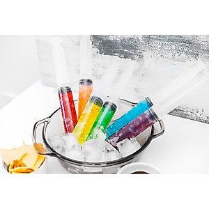 30 Pack 2.5 oz Reusable Jumbo Jello Shot Syringes BPA Free with Oversized Caps - Perfect for any party: Halloween, New Years, Nurses, Graduation, Superbowl, St. Patrick?s Day - By Wild Shots!