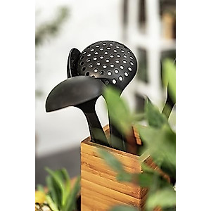 Ballarini Nero Silicone Soup Ladle, Made in Italy