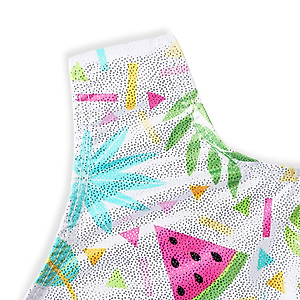 HOZIY Flamingo Leotards For Girls Gymnastics Size 5-6 5t Dance Clothes Floral Watermelon Orange Fruits Shorts Outfits Tumble Uniforme Para Gimnasia Ninas Kids Bodysuits Sparkle