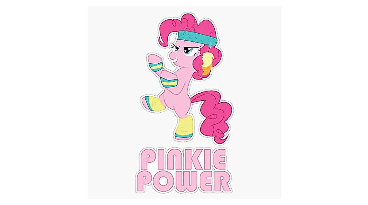 Pinkie Pie Power Vinyl Sticker - Waterproof & UV Resistant