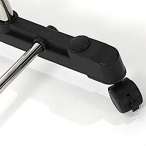 Simply-Me Clothes Garment Rack Rolling Portable Hanging Rack,Adjustable Extendable Hanger Rail Collapsible Clothing Rack Shelf with Lockable Wheel,Silver