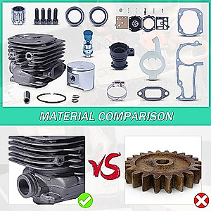 Adefol 52mm Cylinder Piston Kit For Husqvarna 372XP 371 365 362 375K Big Bore Chainsaw Replace Parts 503 93 93 72