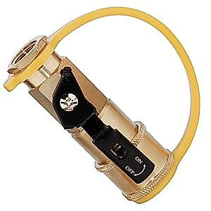 South Bend Components 1/4" RV Propane Shutoff Valve Quick Connect Adaptor for Propane Hose, Natural Gas, 100% Solid Brass Choose Quantity (1-Pack)