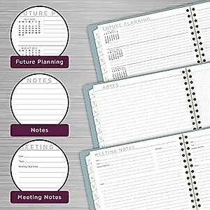 AT-A-GLANCE 2022-2023 Planner, Weekly & Monthly Academic, 8-1/4" x 11", Large, Contempo, Seaglass (70957X46)