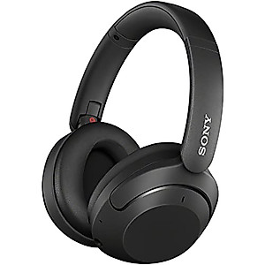 Sony WH-XB910N Wireless Over-Ear Noise Cancelling Headphones - Black Bundle with Tech Smart USA Audio Entertainment Essentials Bundle + 1 YR CPS Enhanced Protection Pack