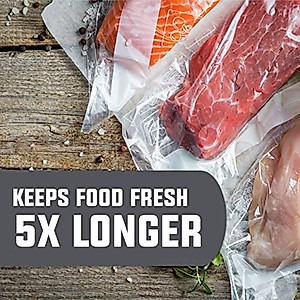 Chefwurx Pre-Cut Vacuum Sealer Bags – 300 Pint Bags for Food Saver – BPA-Free Vacuum Seal Bags, Microwave, Freezer and Boil Safe, Compatible with Most Vacuum Seal Machines (6” x 10”)