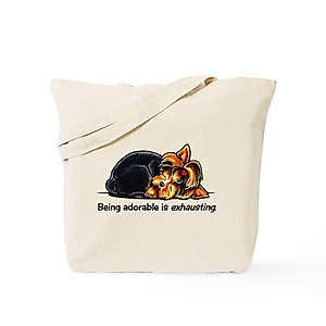 CafePress Yorkie Being Adorable Tote Bag Canvas Tote Shopping Bag