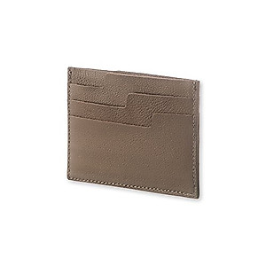 Moleskine Lineage Leather Card Wallet, Taupe Brown