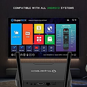 2023 S3pro S3 Pro Support 6k HD Dual- Wi-Fi The Best TV Box, 2GB RAM, 32 GB Storage Value Package Mini-Keyboard Included