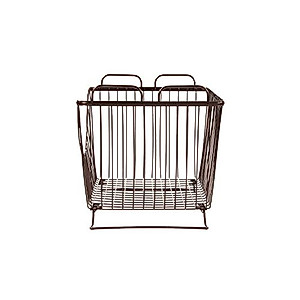 Spectrum Diversified Ashley Stackable Basket, Large, Bronze