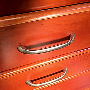 John Louis Home 12in deep Solid Wood Premier 5 Drawer Storage Tower Red Mahogany