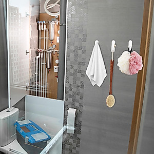 Qianyu 12 Pcs Cord Blind Pull Cord Twister Adhesive Wall Hanging Hooks Window Cord Wrap Cleats Curtain Cord Holder for Home Office Sun Shades Ropes