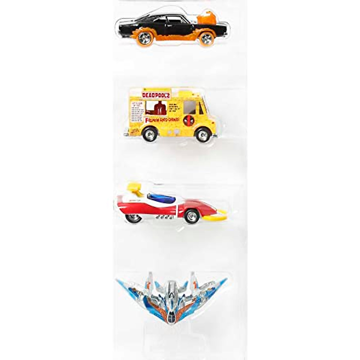 Hot Wheels Marvel Premium 5-Pack Bundle, 5 Hot Wheels Vehicles Inspired by Marvel Characters, RealRiders, Metal/Metal, Gift for Adult Collectors [Amazon Exclusive]