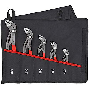 5 Pc Pliers Cobra Set In Tool Roll