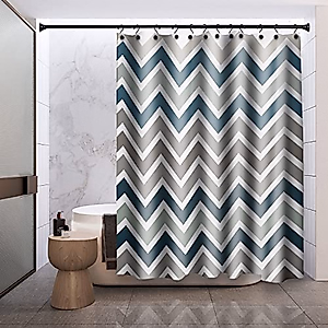 TOPROD Shower Curtain Hooks Rings, Classic Decorative Heavy Duty Shower Ball Hooks Rust Proof, Shower Rings Hangers for Bathroom Shower Curtain Rods Curtains, Free Gliding, Set of 12, Matte Black