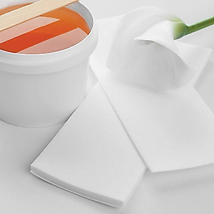 ForPro Professional Collection Firmasoft Non-Woven Epilating Strips, Tear-Resistant, 10% Thicker - Pre-Cut Strips for Hair Removal, White, 3” W x 9” L, 100-Count