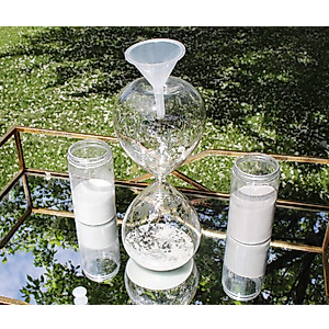 Lillian Rose Hourglass Wedding Unity Sand Ceremony Set, 3.25x3.25x8.25, Clear