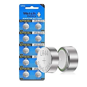Cotchear 10pcs LR44 Batteries AG13 Button Cell Battery L1154 Battery 1.5V G13 357 303 SR44 LR1154 Button Coin Batteries