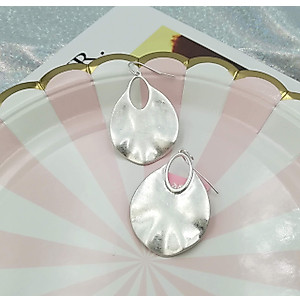 Dangle Earrings Handmade Earrings for Women Boho Bohemian Leaf Earrings Silver