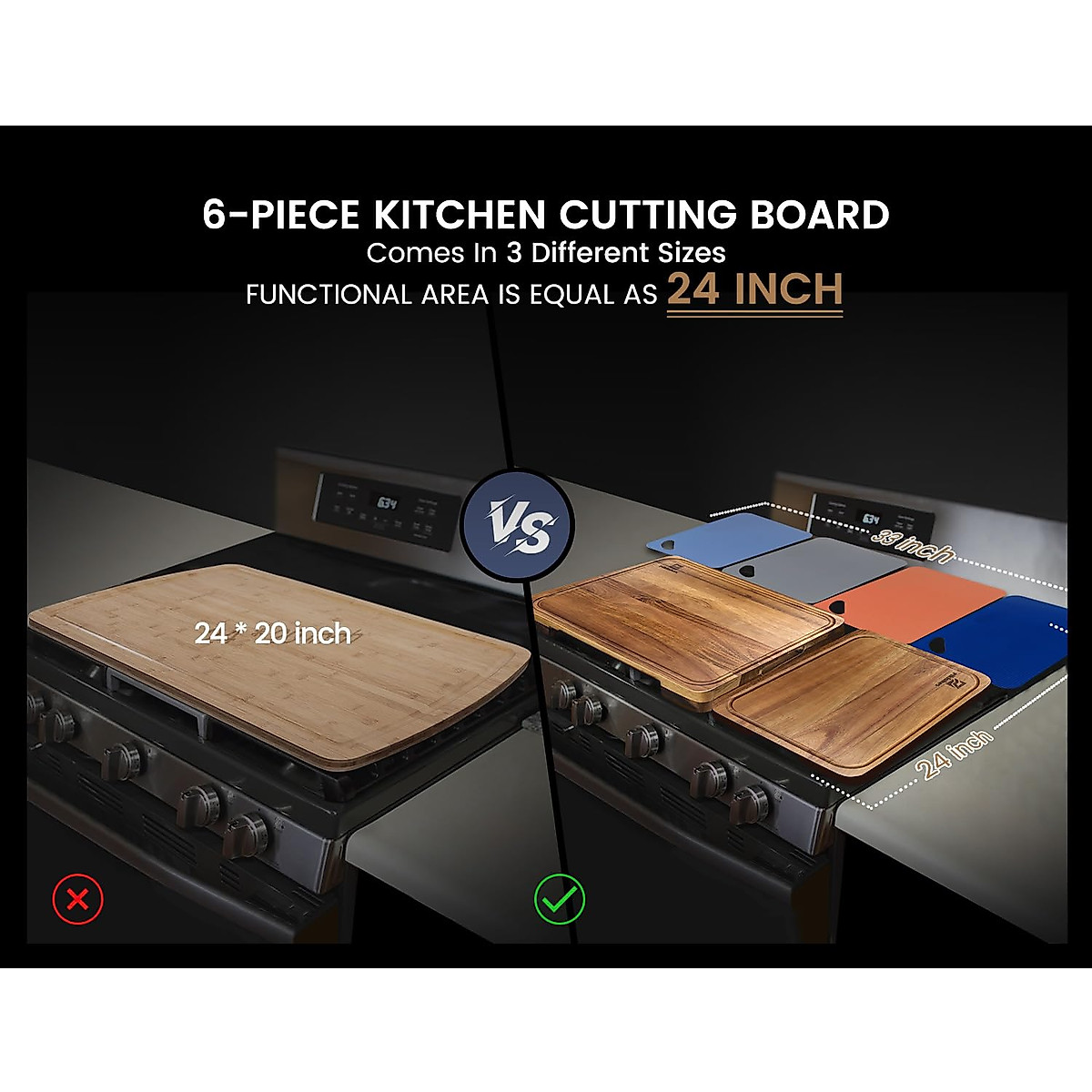 Piklohas Kitchen Knife Sets For Kitchen With Block, 14 Pieces With Magnetic Knife Holder, German High Carbon Stainless Steel Damascus Pattern Chef Knife Set With Sharpener, Steak Knives, Red