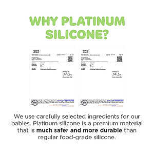 MOYUUM Pony Teether - 100% Silicone, Wearable Type, Baby Chew Toy, Baby Gift for Newborn, Roly Poly Toy, Silicone Teething Toys for Infant and Toddler, Bracelet Type, Pack of 1 (Yellow)